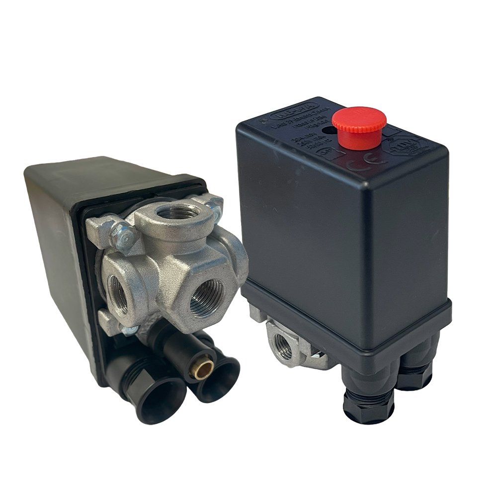 NEMA Pressure Switch 4 Way, 20 A, 12 Bar 1/4" Single Phase - Hydro Hose ...